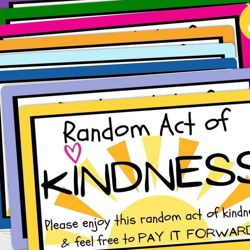 Random Acts of Kindness Cards - Etsy