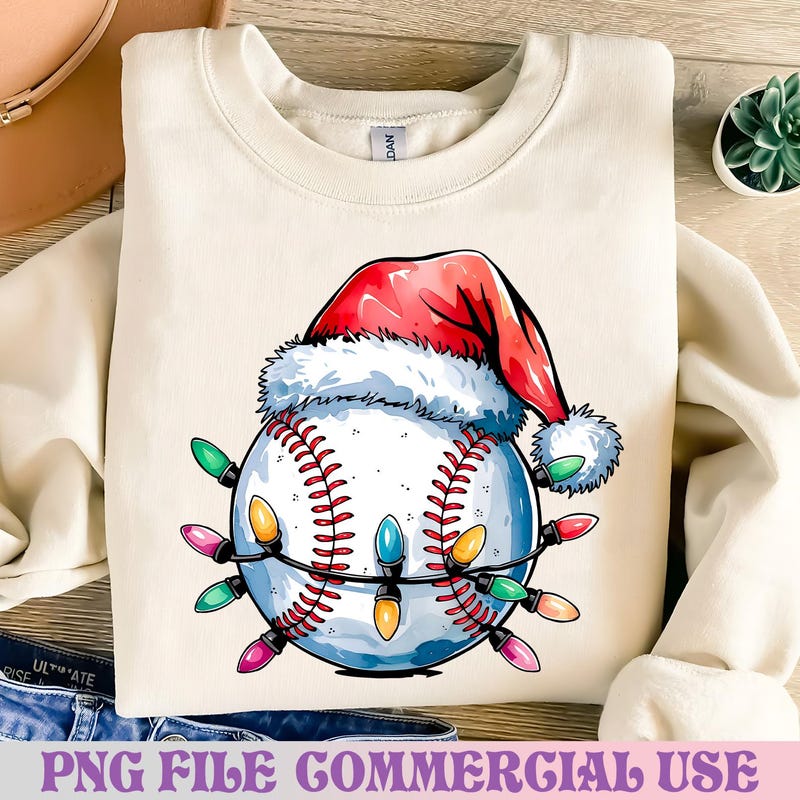 Baseball Christmas Svg - Etsy