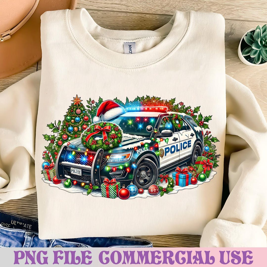 Christmas Police Car Png,christmas Png, Back the Blue PNG, Christmas ...