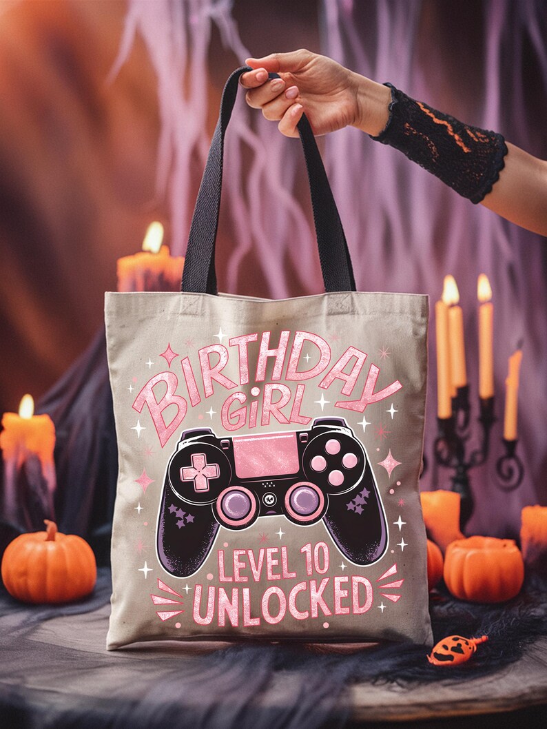 Birthday Girl Level 10 Unlocked Png, 10th Birthday Girl,10 Years Old ...