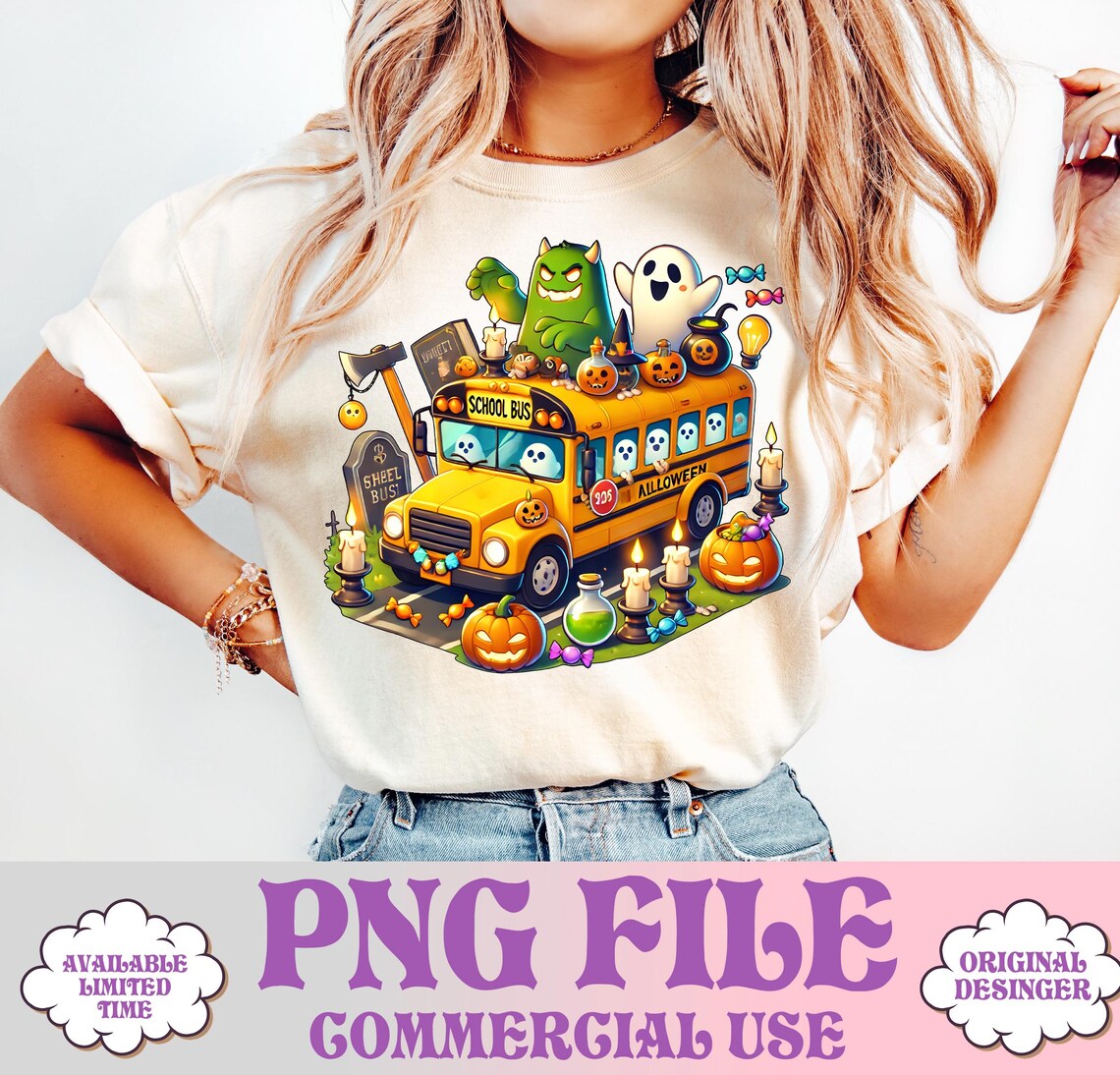 Halloween Bus Png, Halloween Teacher Png, School Bus Png,hallooween Png ...