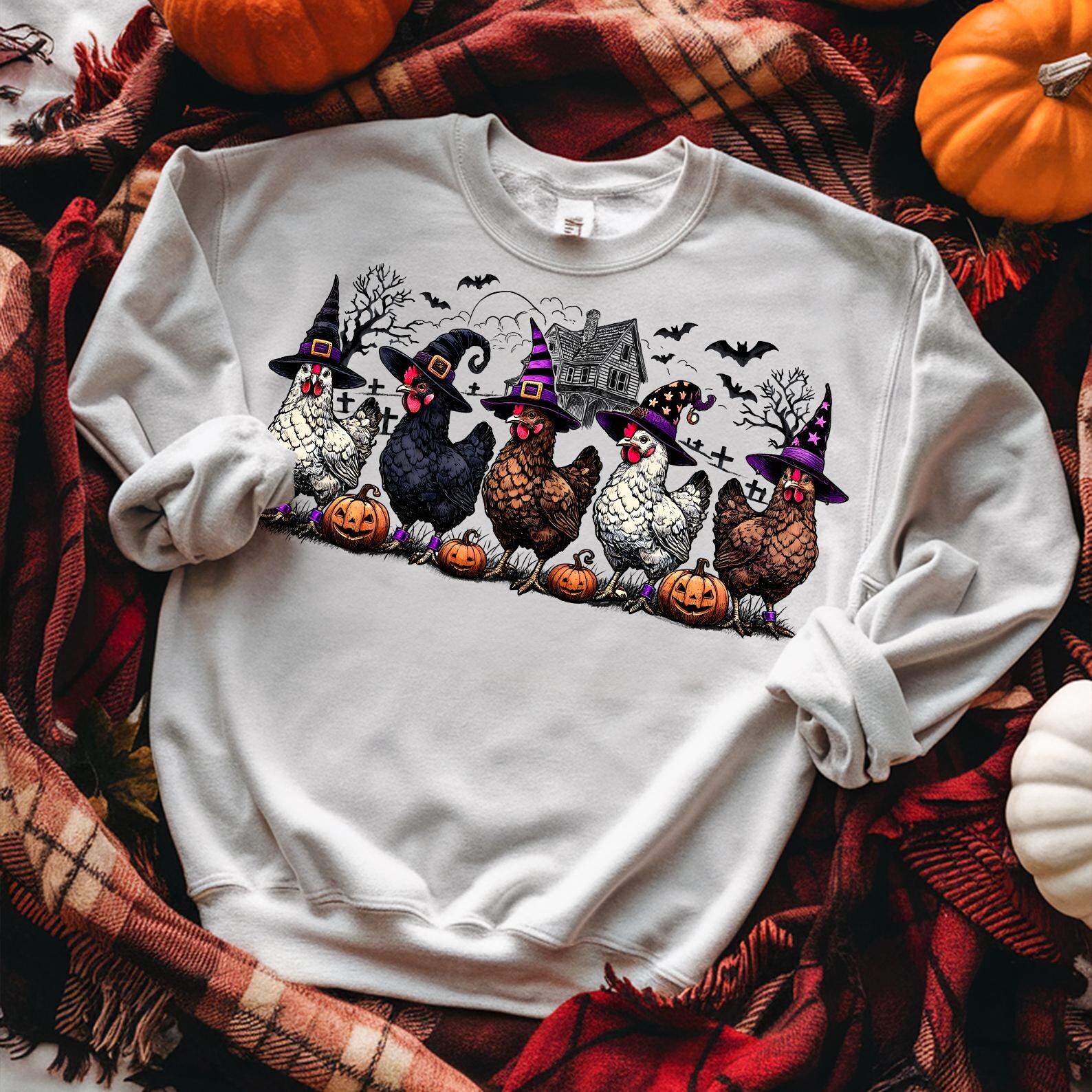 Halloween PNG, Spooky Chickens Png, Fall Png, Pumpkin Png, Witch Png ...