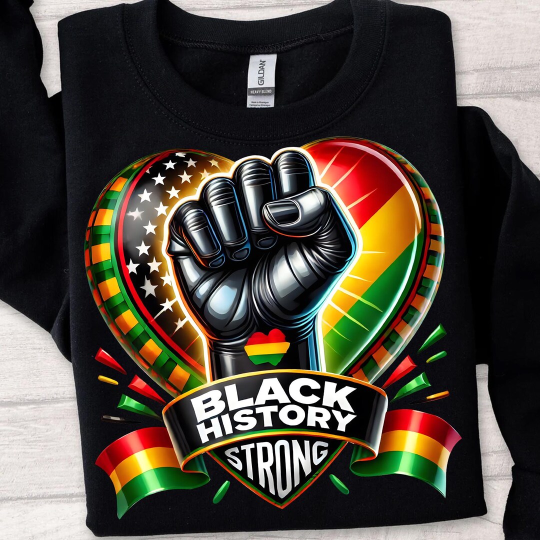 My History is Strong PNG, Black History Month Digital Design, Black ...