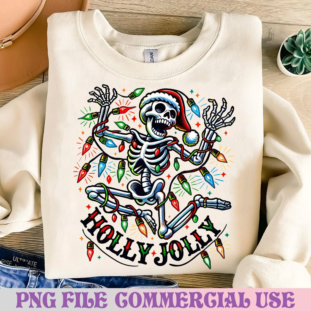 Holly Jolly Png, Christmas Dancing Png, Skeleton Dancing Png,merry ...
