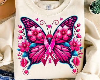 Cancer Butterfly Png Sublimation Design Download, Breast Cancer Png ...