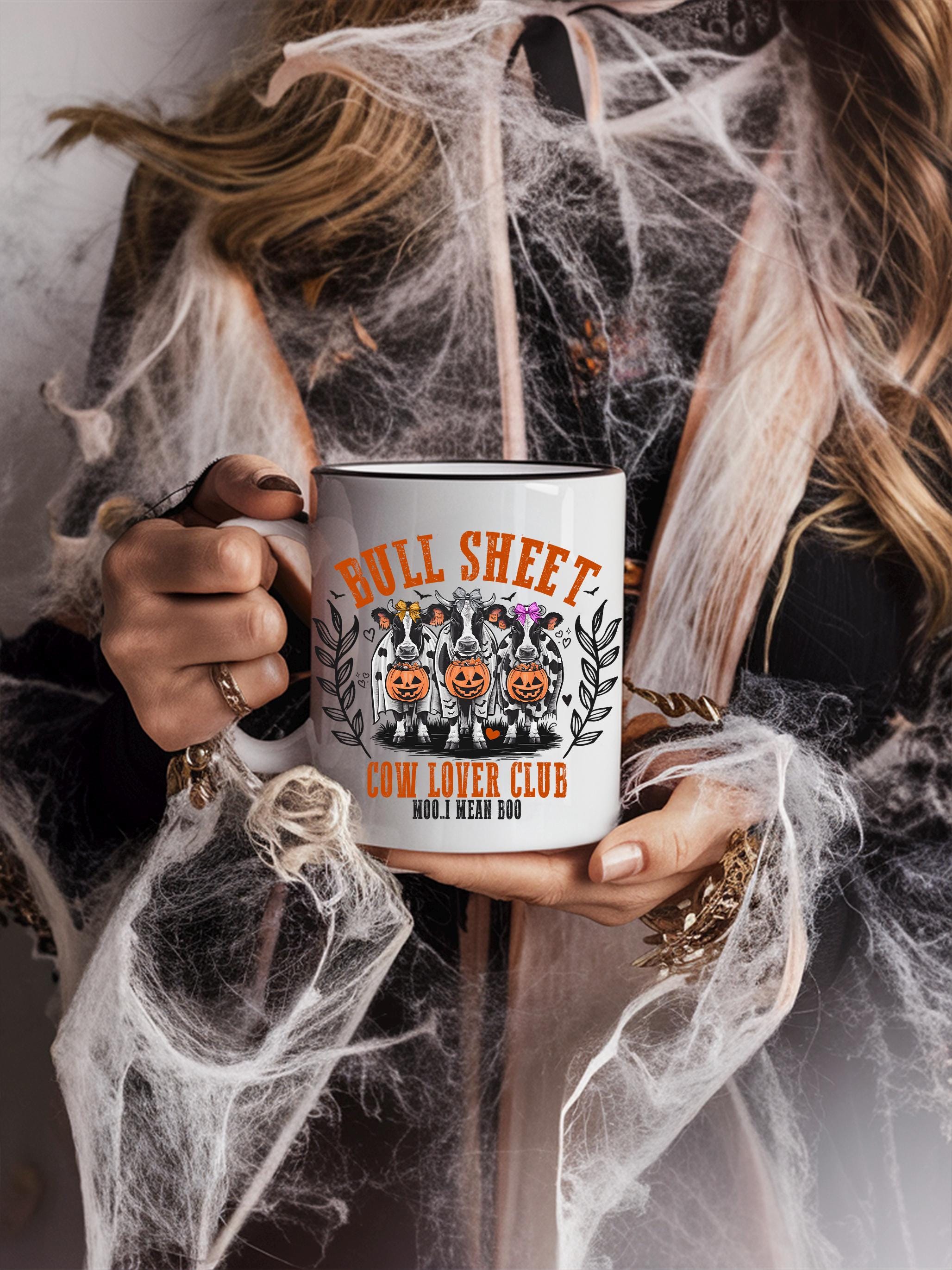 Bull Sheet Cow Lover Club Png, Retro Halloween Png, Bull Png, Ghost ...