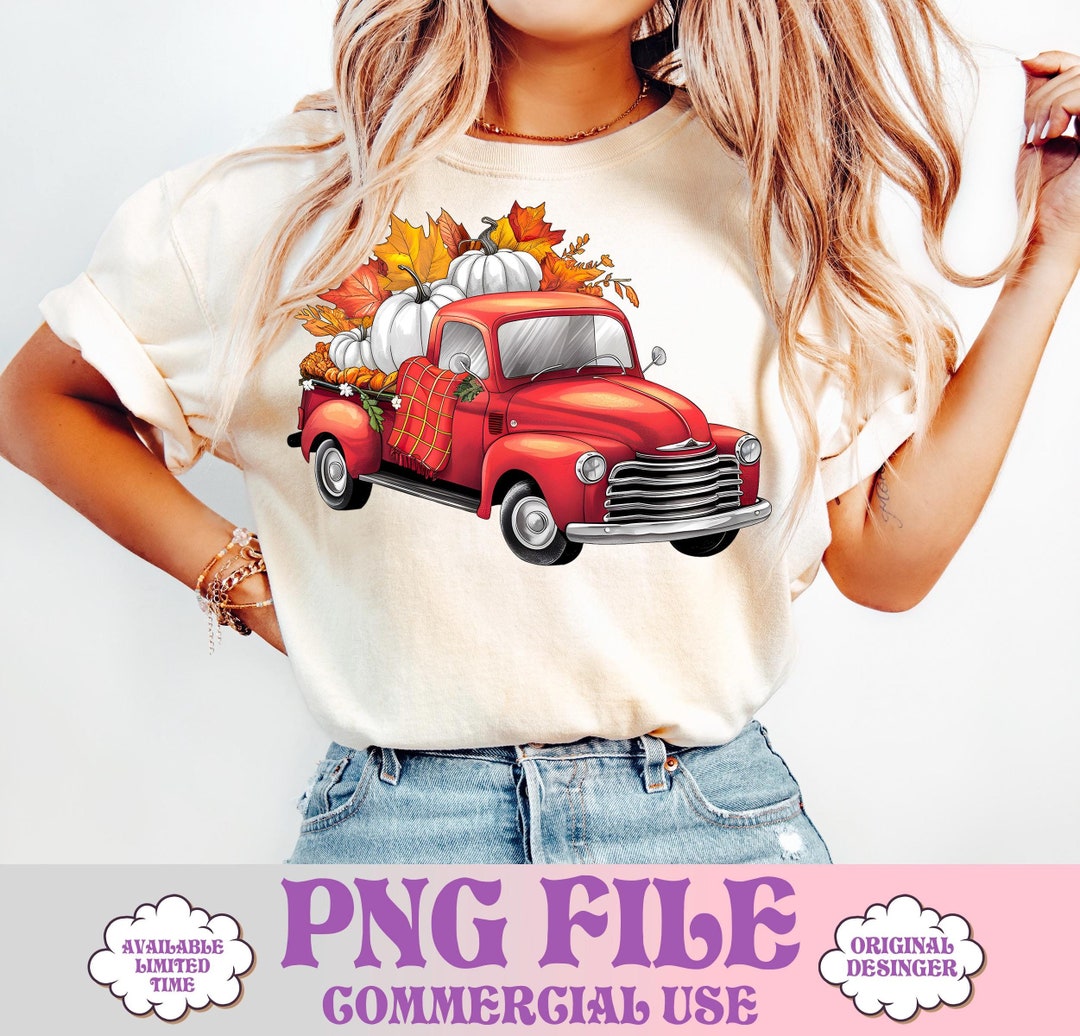 Fall Truck PNG, Fall Farm Truck Png, Autumn Pumpkin Png, Fall Truck Png ...