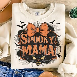 Spooky Mama Png, Retro Halloween Png, Gothic Png, Bat Halloween Png ...