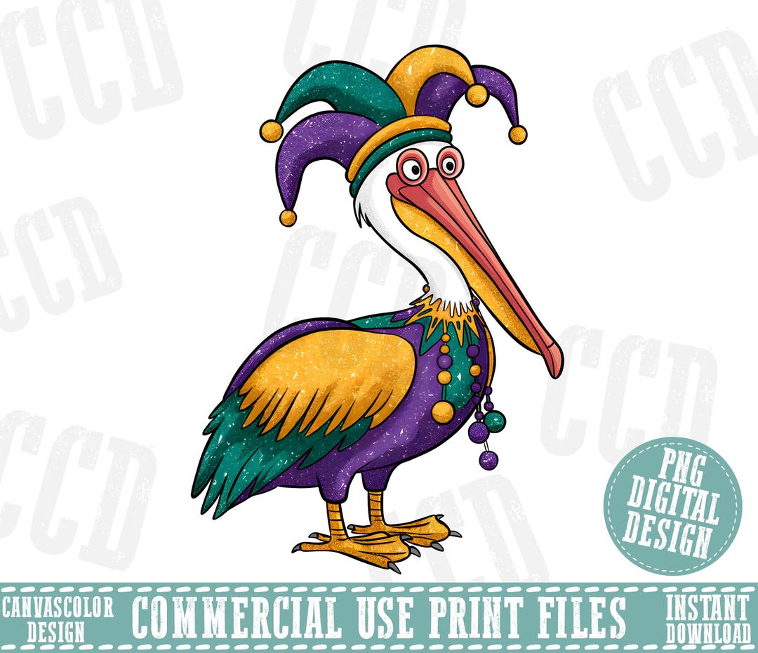 Mardi Gras Pelican Png, Mardi Gras Mask PNG, Louisiana Crawfish Png ...