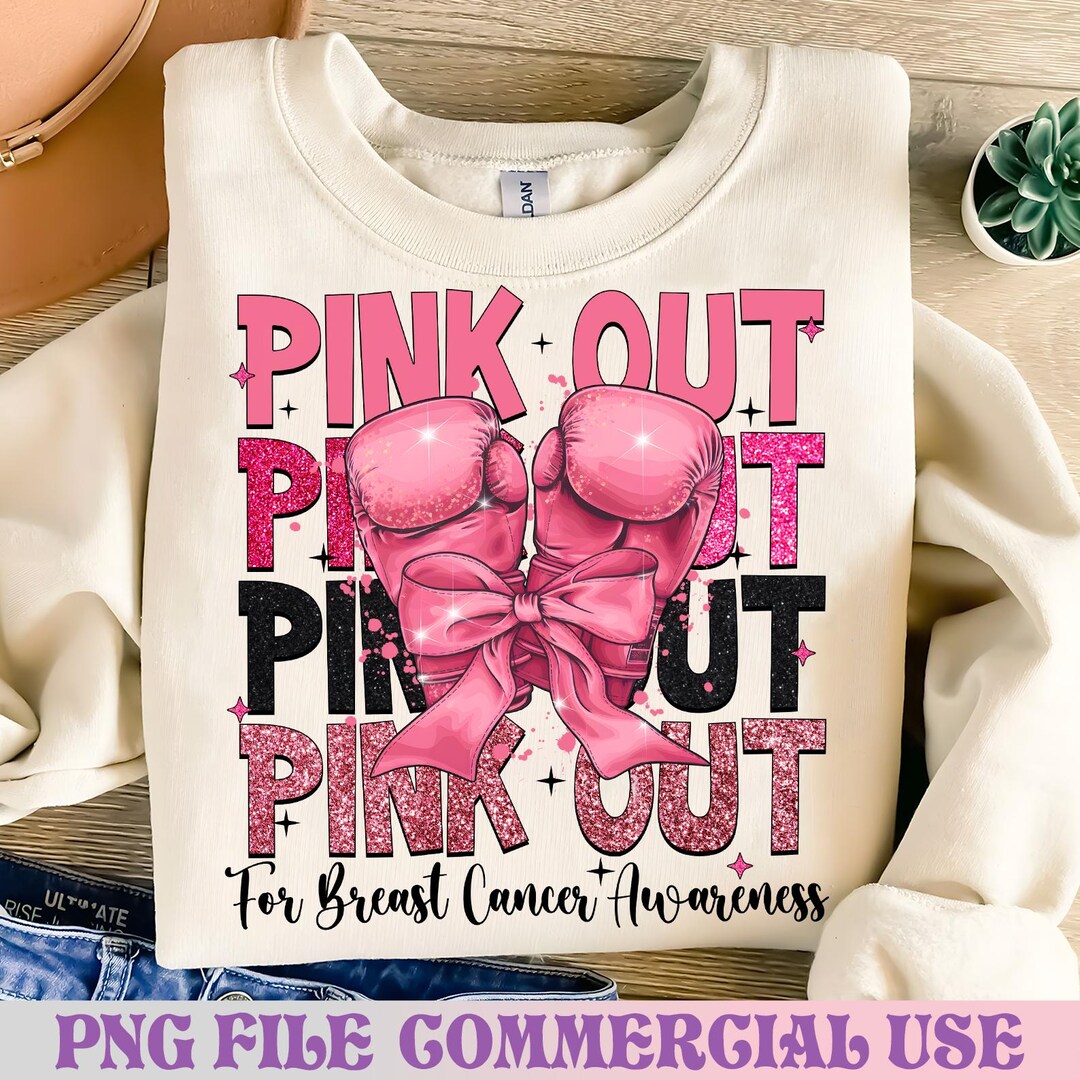 Pink Out for Breast Cancer Awareness Png, Breast Cancer Png,pink Ribbon ...