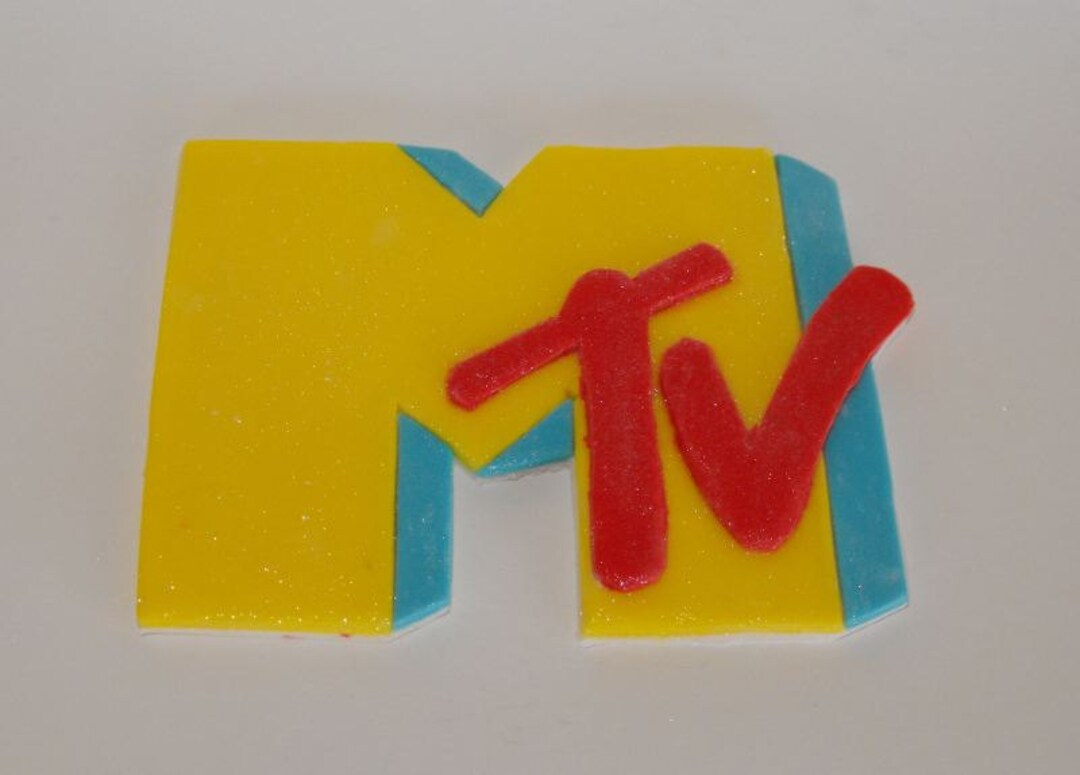 MTV Sign Banner Cake Topper - Etsy