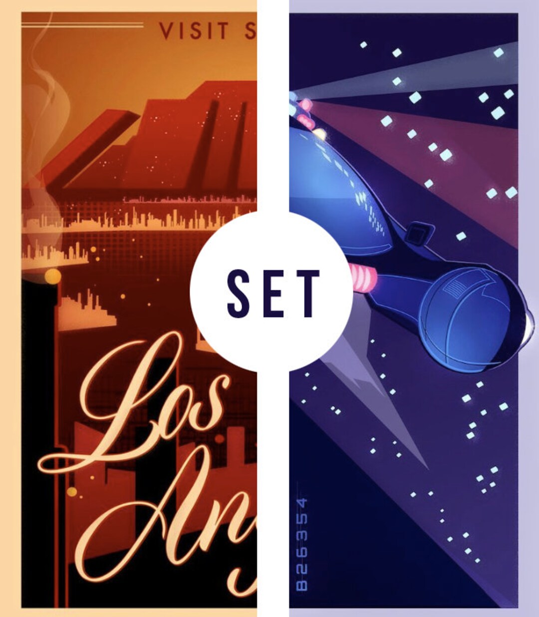 Blade Runner Los Angeles Police Spinner Sci-fi Poster - Etsy