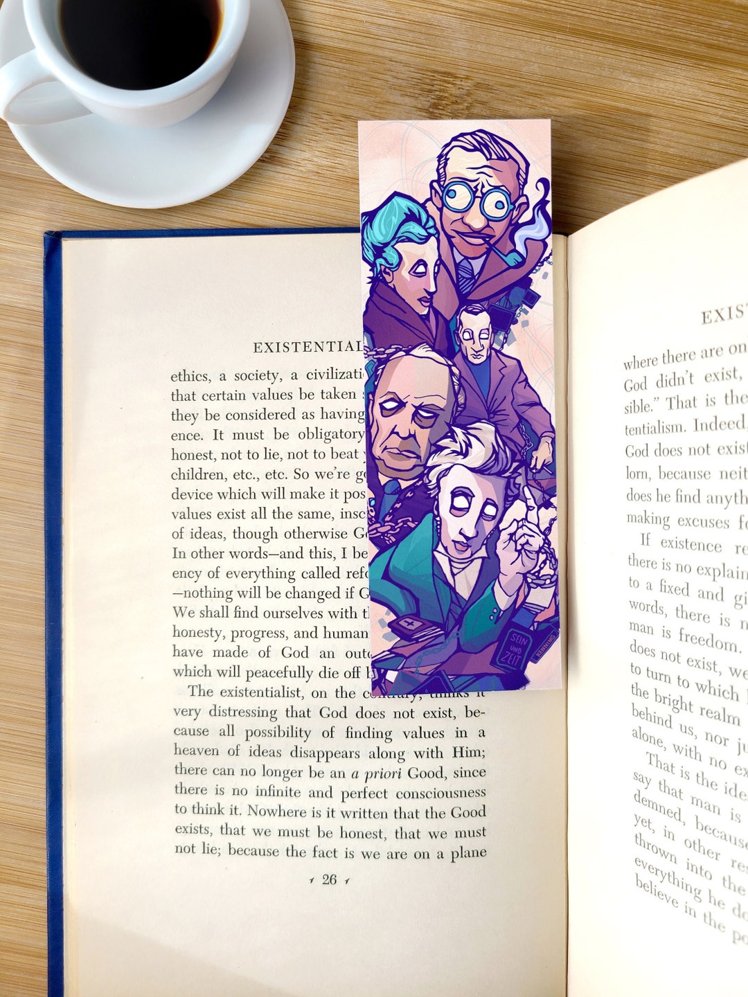 Philosophy Bookmark Double-sided Bookmark Ft. Nietzsche, Camus ...
