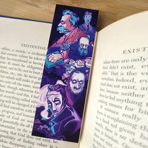 Philosophy Bookmark Double-sided Bookmark Ft. Nietzsche, Camus ...