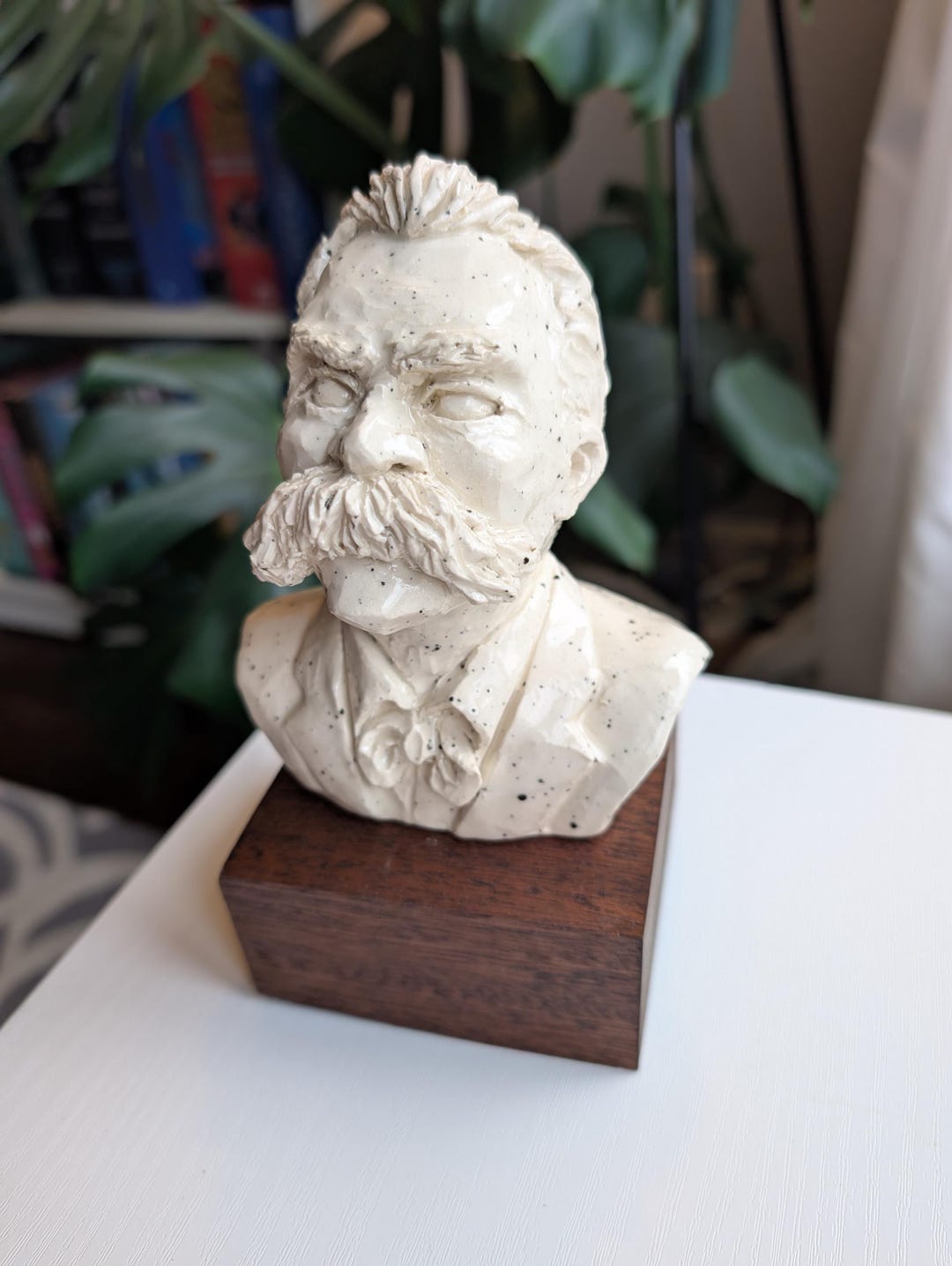 Nietzsche Mini Bust — Hand-carved Statue of German Philosopher ...