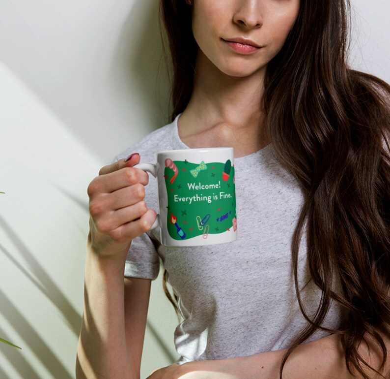 The Good Place Mug – "welcome! Everything is Fine" Ceramic Mug - Etsy