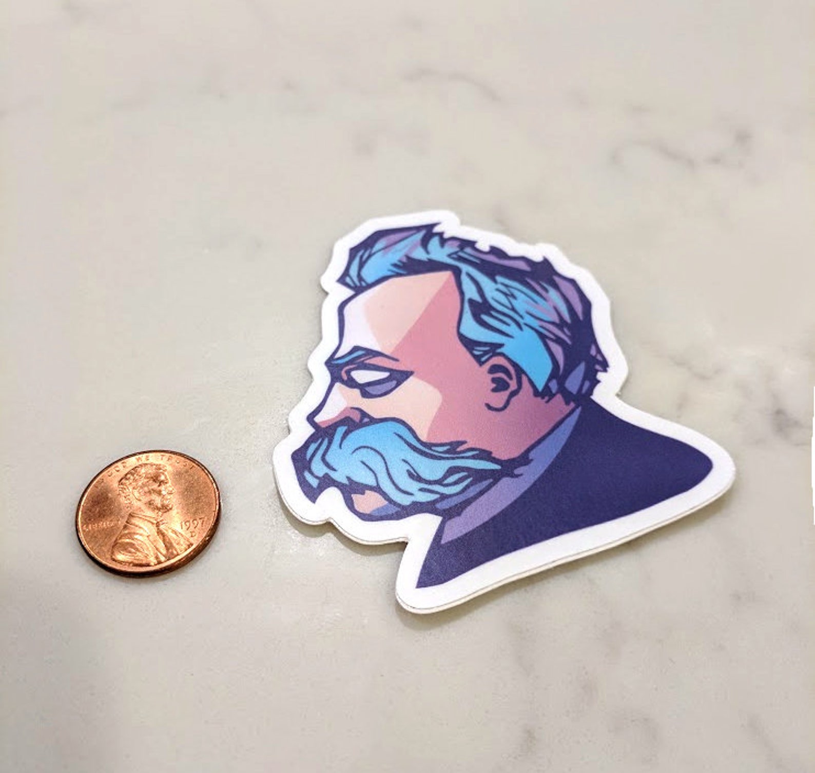 Sticker Set (pick 3) — Nietzsche • Camus • Kierkegaard • Sartre • Plato ...