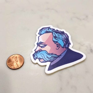 Sticker Set (pick 3) — Nietzsche • Camus • Kierkegaard • Sartre • Plato ...