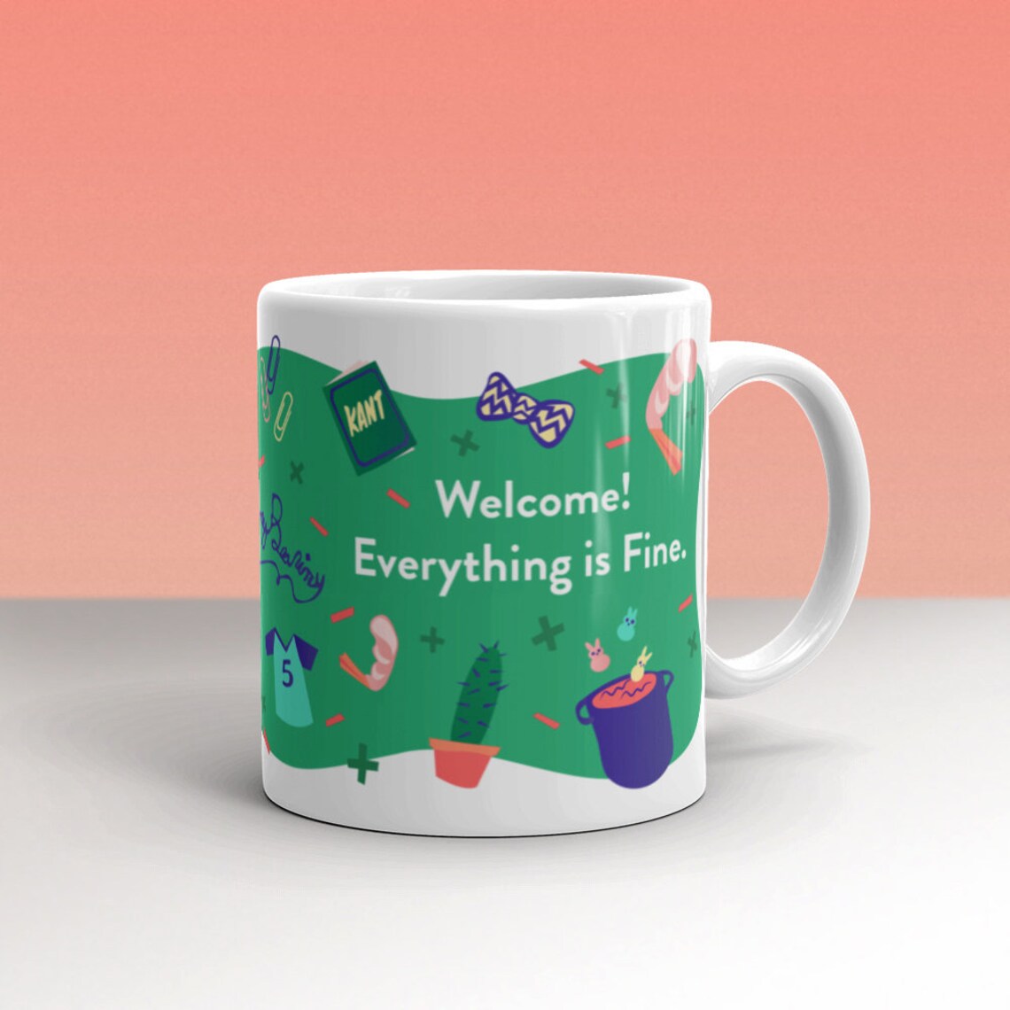 The Good Place Mug – "welcome! Everything is Fine" Ceramic Mug - Etsy
