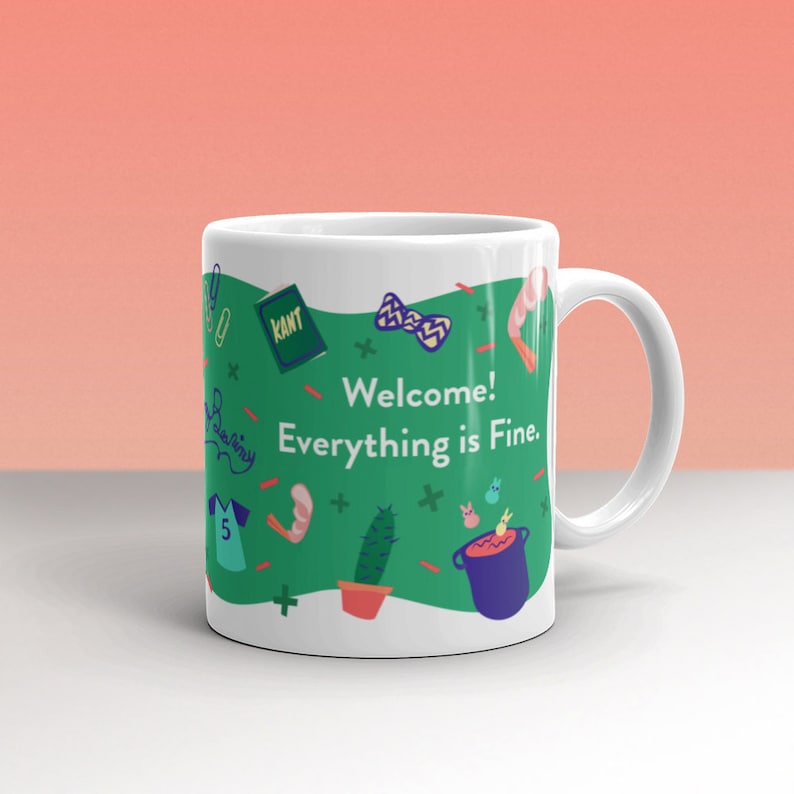 The Good Place Mug – "welcome! Everything is Fine" Ceramic Mug - Etsy