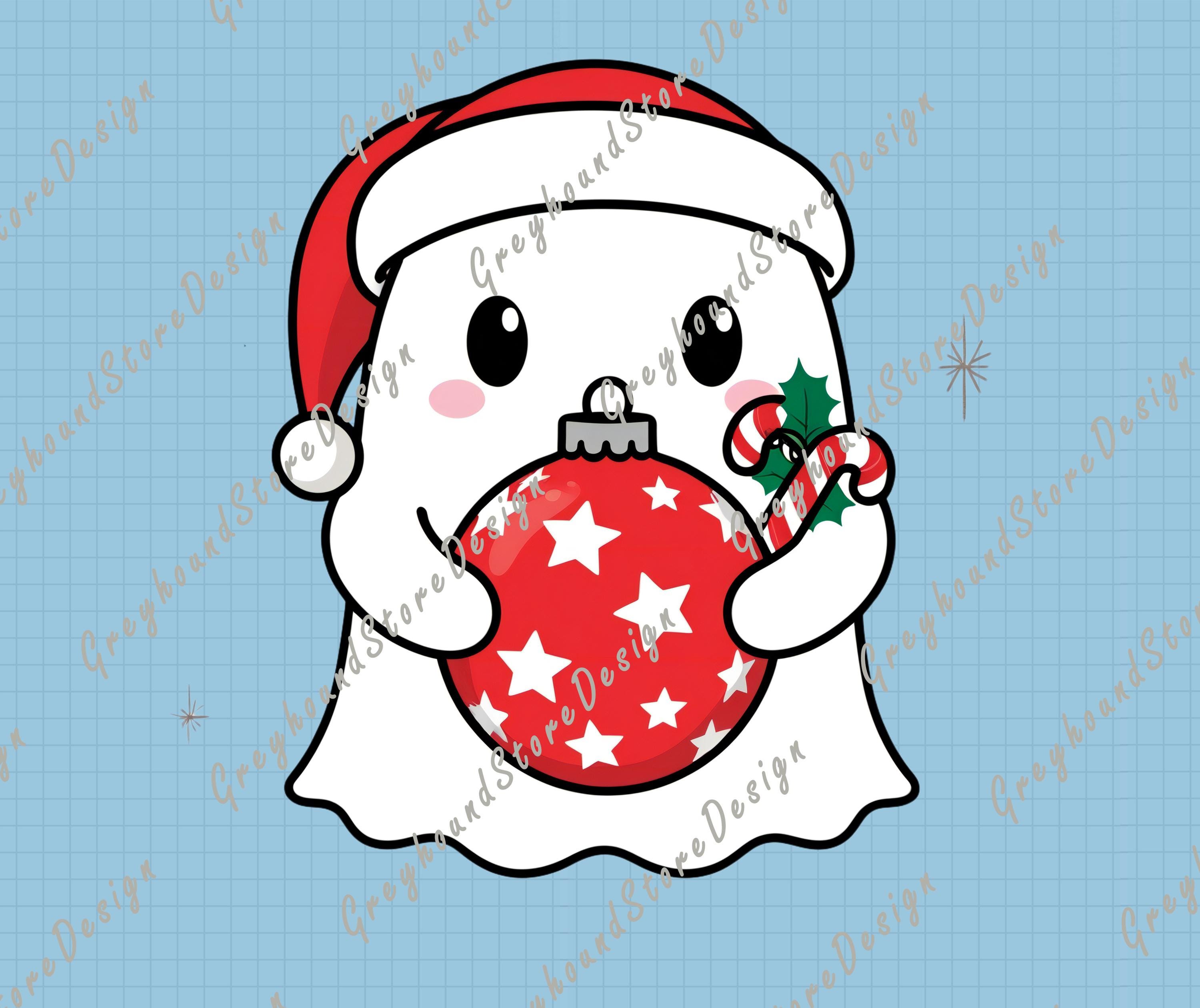 Christmas Ghost Png, Ghost Sublimation, Christmas Trending Png, Spooky ...
