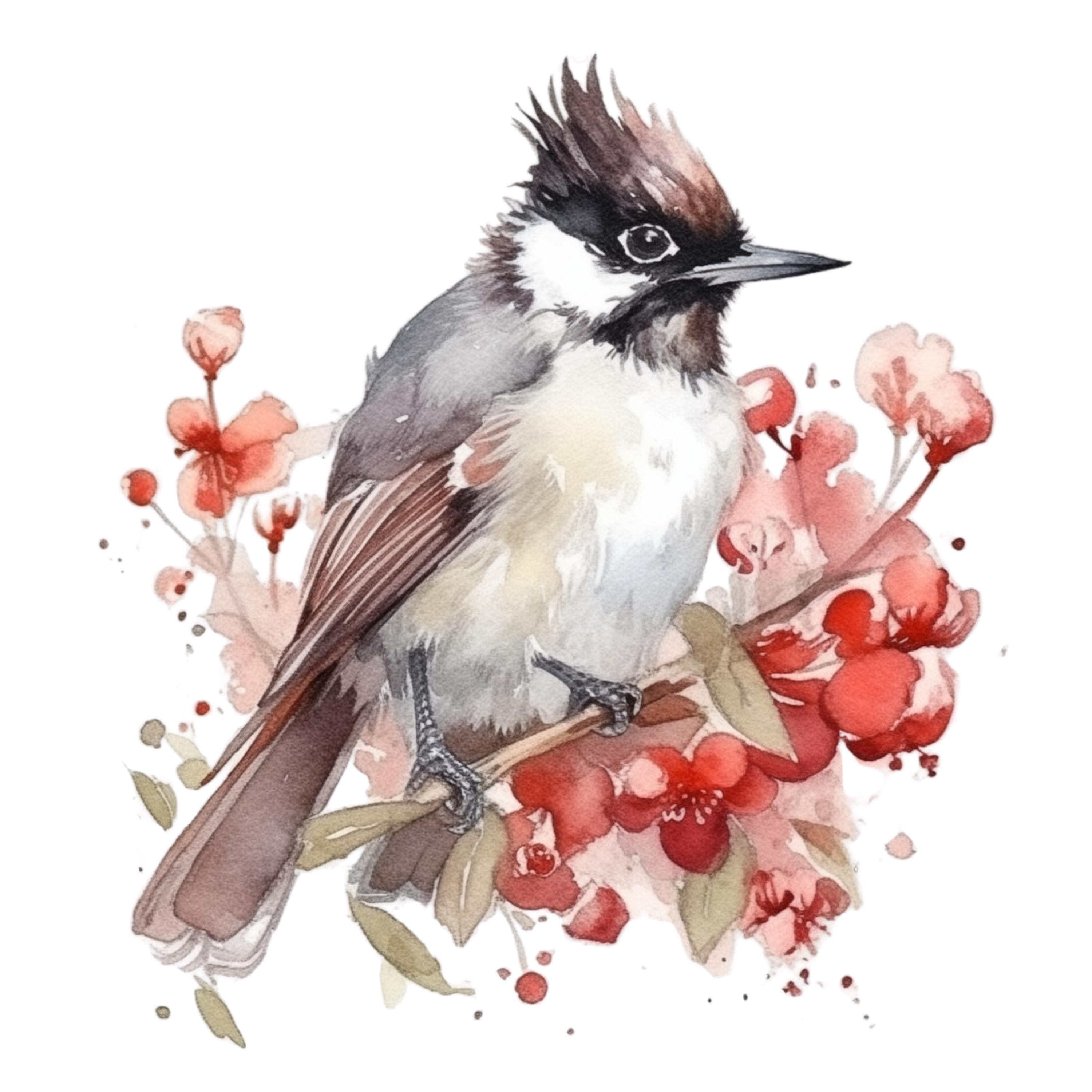 Red-whiskered Bulbul Clipart Transparent Backgrounds, 5 High Quality ...