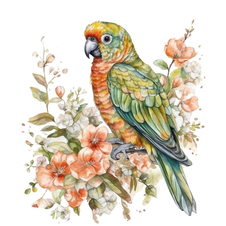 Green-cheeked Conure Clipart Transparent Backgrounds, 4 High Quality ...