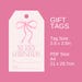 Pink Gift Tags, Pink Christmas, Printable Pink Tags, Christmas Gift ...