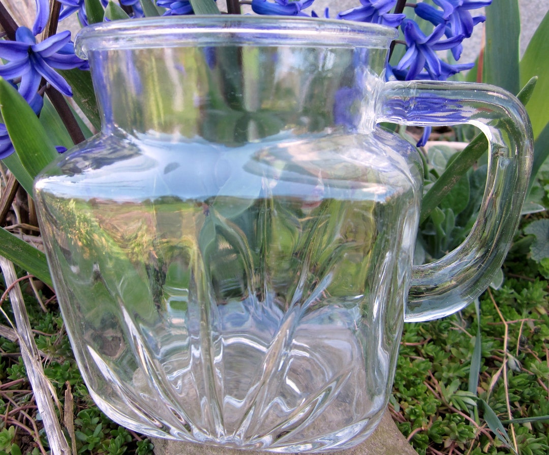 Unique Glass Federal Star Crystal Juice Pitcher Square Water Milk ...