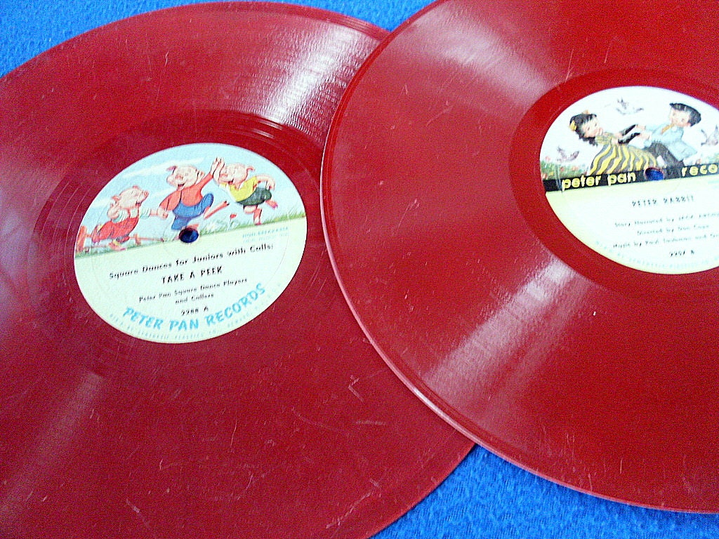 Peter Pan Record Rabbit 1950s Children Pig Dance Vintage - Etsy