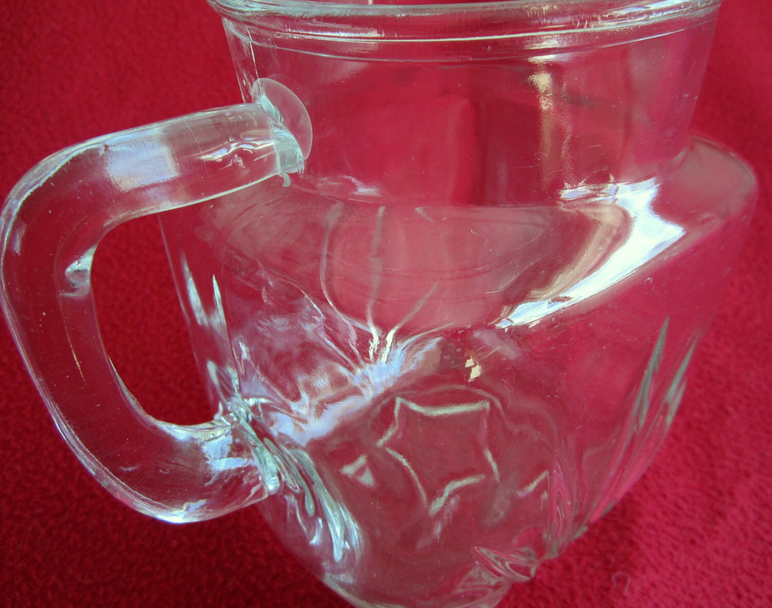 Unique Glass Federal Star Crystal Juice Pitcher Square Water Milk ...