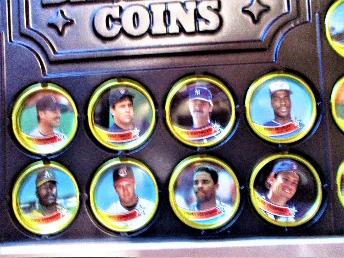 Baseball Team Vintage Large Metal Coins 1989 Topps Set Rare - Etsy