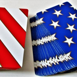 USA Flag CONGRESS Red White Blue Swap Playing Cards 2 Decks Stars ...