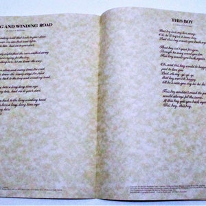 The Beatles Beatlemania Record Album Insert Booklet Lyrics Rock Roll ...