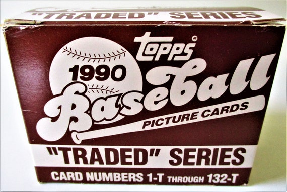 Official 1990 Topps Baseball Box Set Traded Series Sealed 132 | Etsy