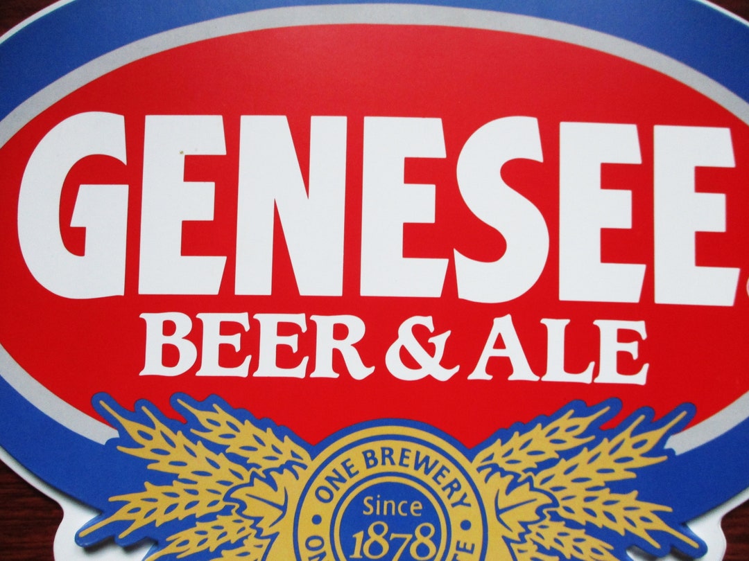 Vintage 1970s Genesee Cream Ale Beer Original Embossed Plastic 3D Sign ...