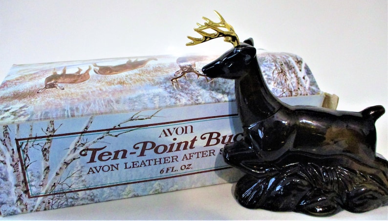 Avon Deer Ten Point Buck Circa 1970s Bottle Decanter Gold | Etsy