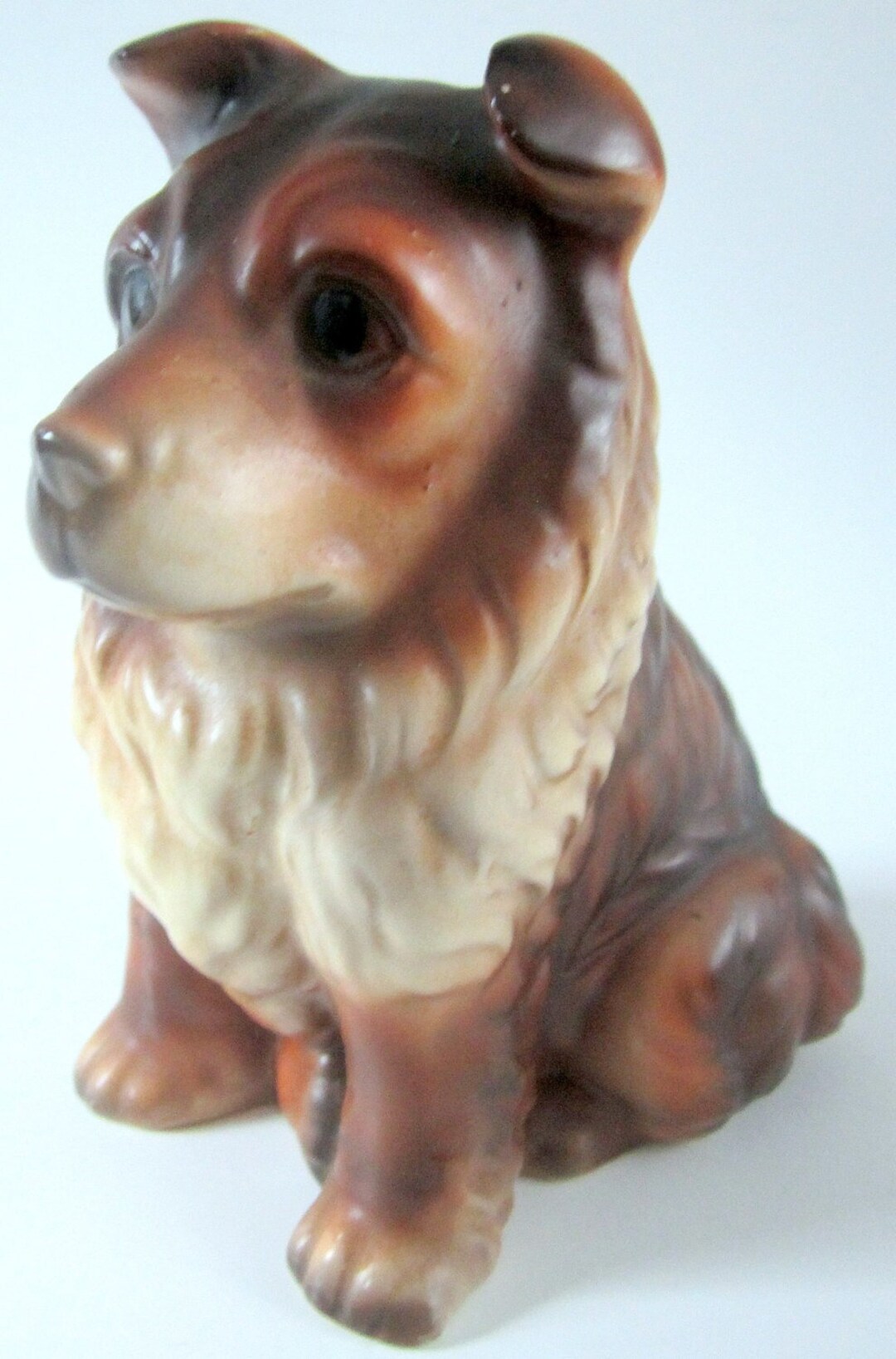 Sheep Dog Sheltie Ceramic Figurine Japan Collectible Figural Family Pet ...