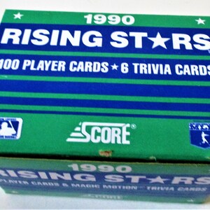 1990 Score Baseball RISING STARS Box Set Factory Rookies | Etsy