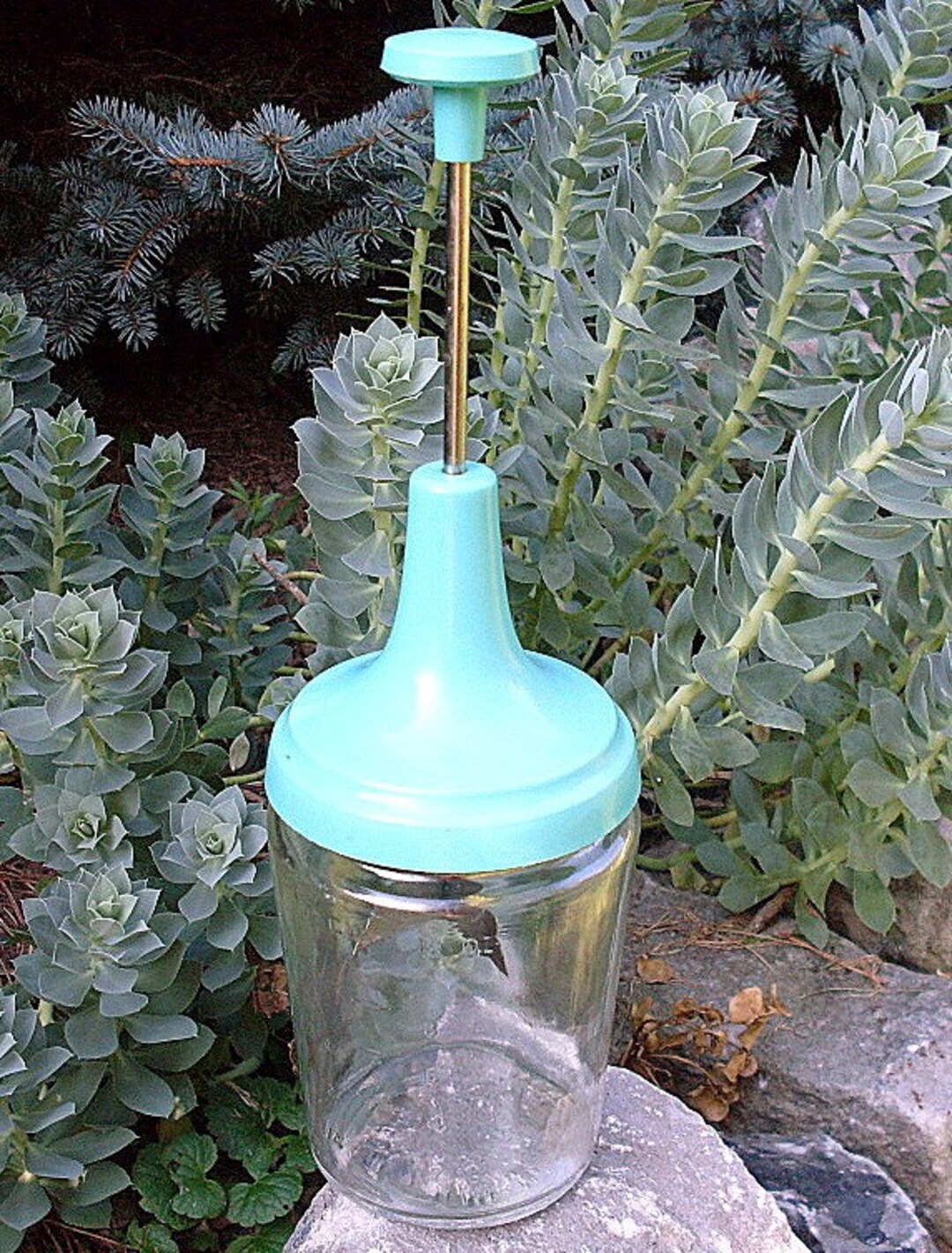 Kitchen Food Nut Chopper Glass Green Vintage USA Acme Mint 1 1/2 Cup ...
