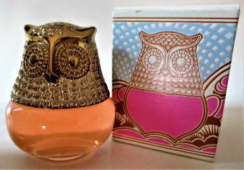 Avon Perfume Bottle 1974 Owl Fancy Roses Roses Cologne Gelee - Etsy