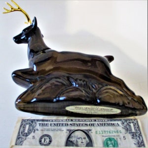Avon Deer Ten Point Buck Circa 1970s Bottle Decanter Gold Antlers ...