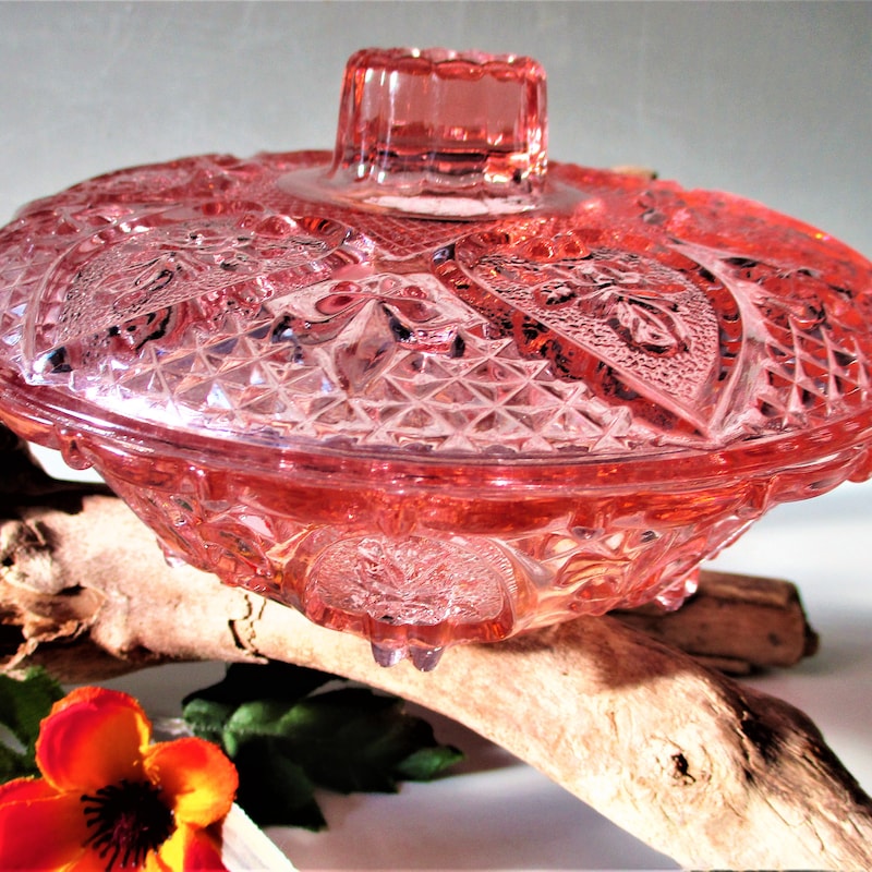 Vintage Pink Bowl - Etsy