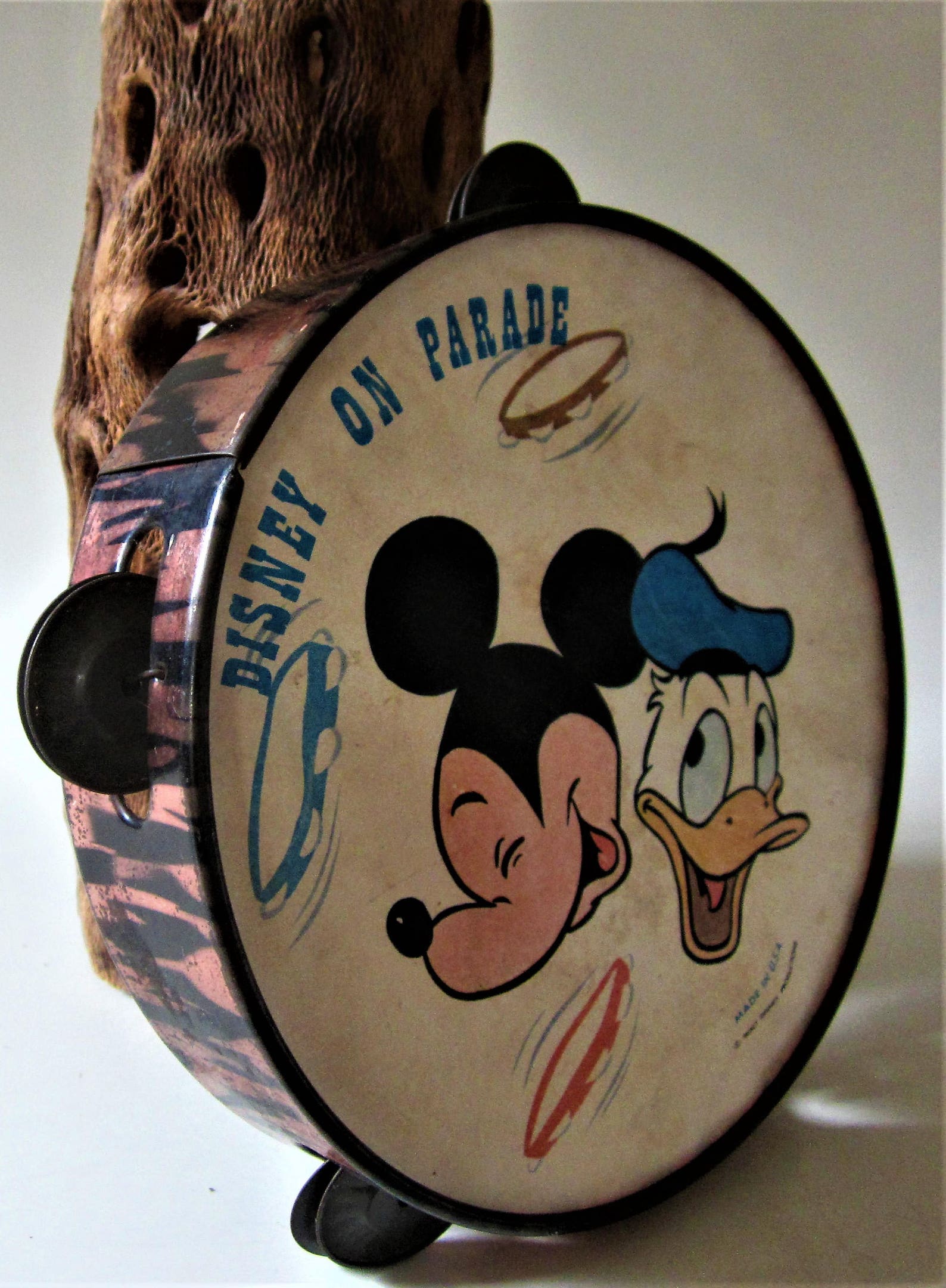 MICKEY MOUSE Club Donald Duck Tambourine Toy Instrument Disney - Etsy