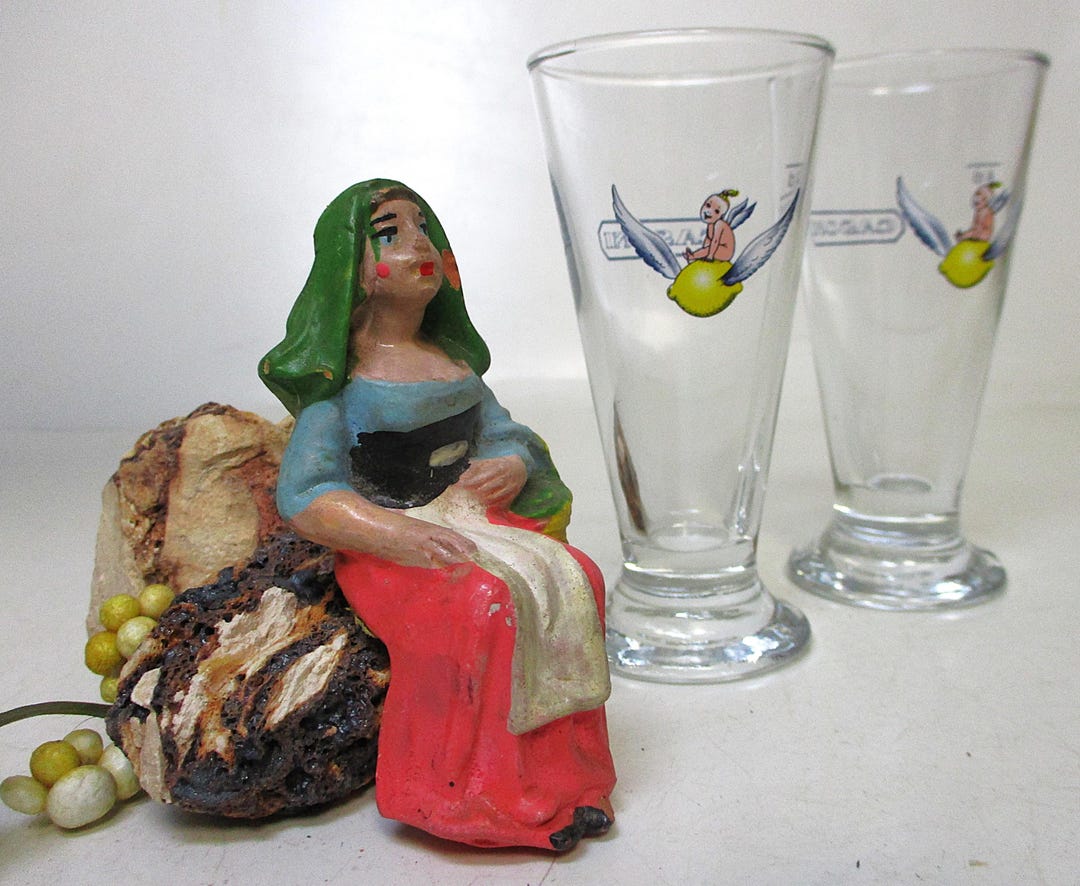 Italy Casoni Sherry Baby Angel Riding A Lemon Cordial Brandy Cognac ...