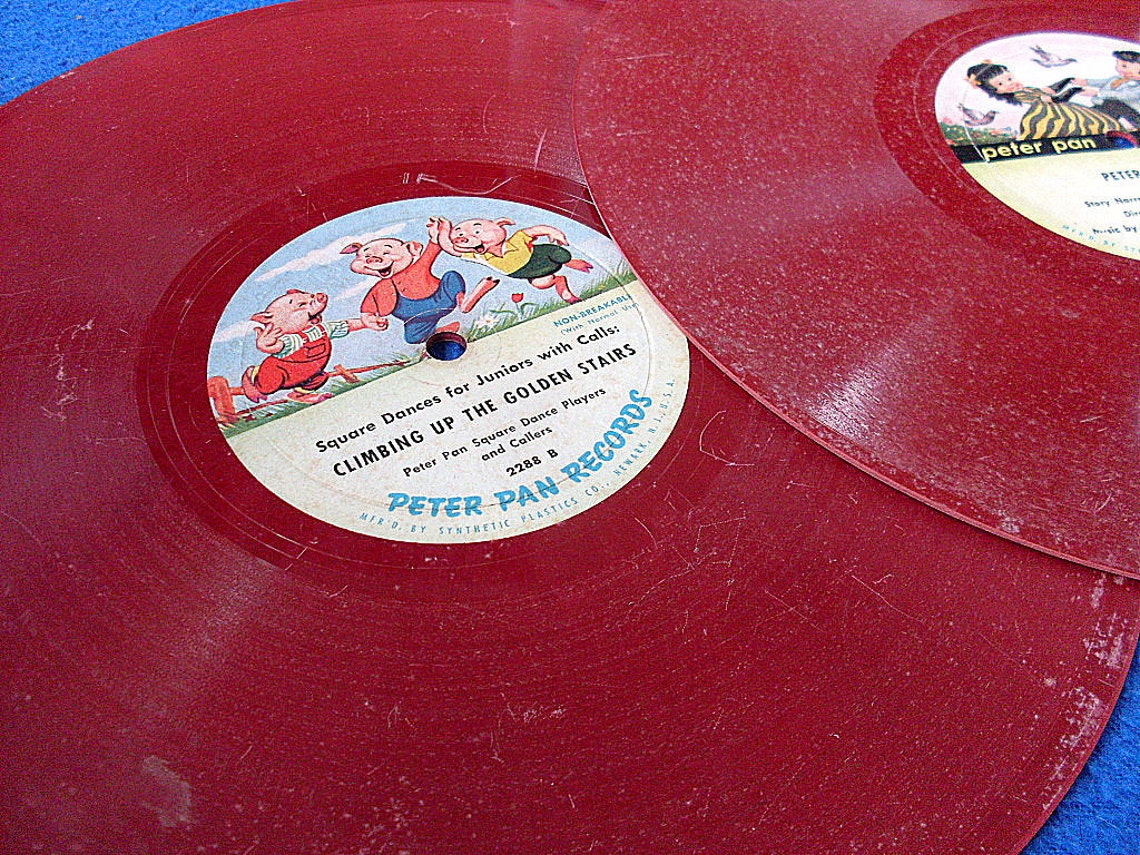 Peter Pan Record Rabbit 1950s Children Pig Dance Vintage - Etsy