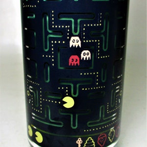 Vintage Pac Man 1982 Drinking Glass Tumbler Bally Midway Rare Video ...