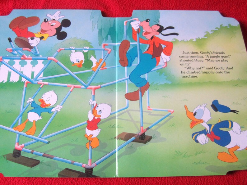 Disney Goofy Mickey Mouse Book Vintage Exercise Machine Donald - Etsy