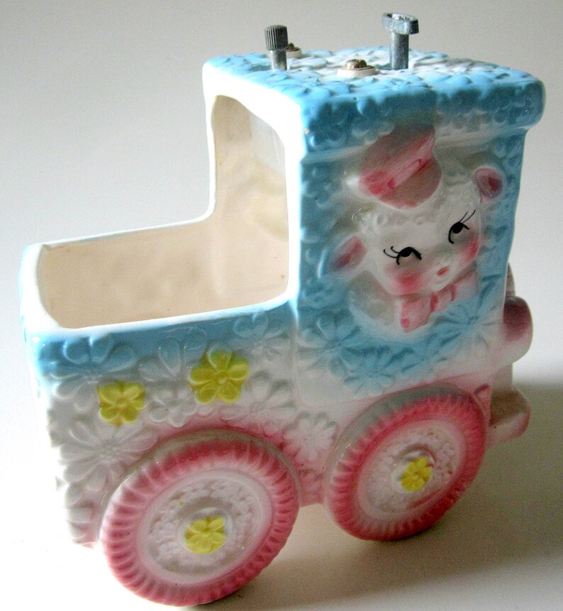 Car Truck Train Planter Vase Nancy Pew Giftware Original Japan Vintage ...