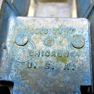 Vintage 1950s Tootsie Toy FORD Blue Long Bed Pickup Truck Die Cast Metal Chicago USA Classic Toy ...